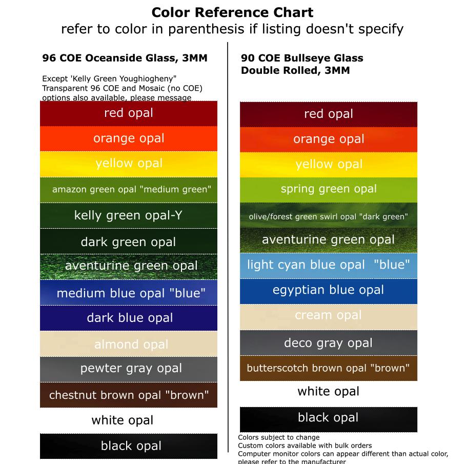 90 COE Precut Glass Shapes – Blue Hill Glass